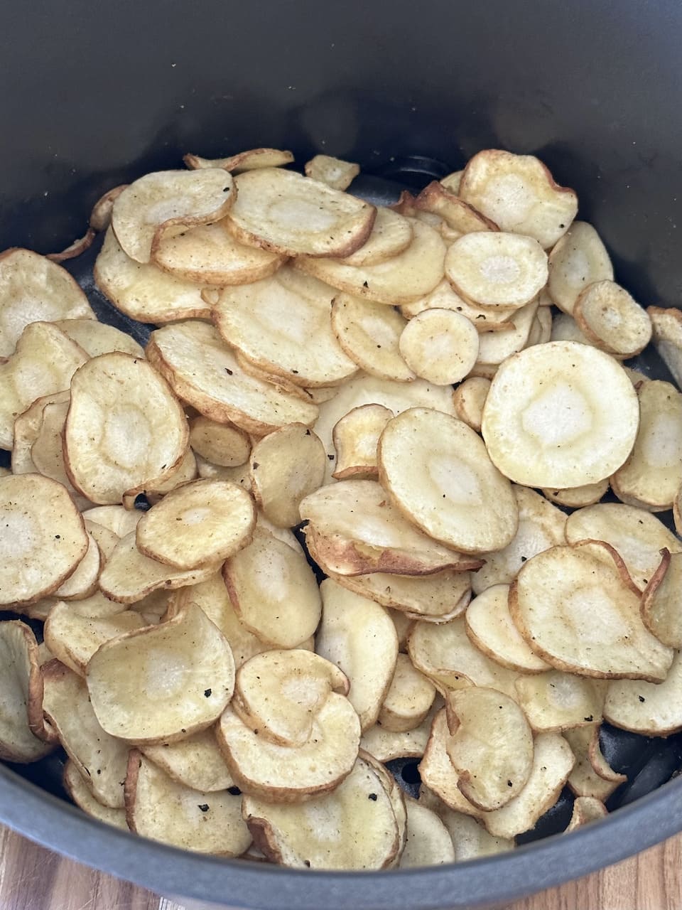 Simple Air Fryer Parsnip Chips — Plant Powered Livin