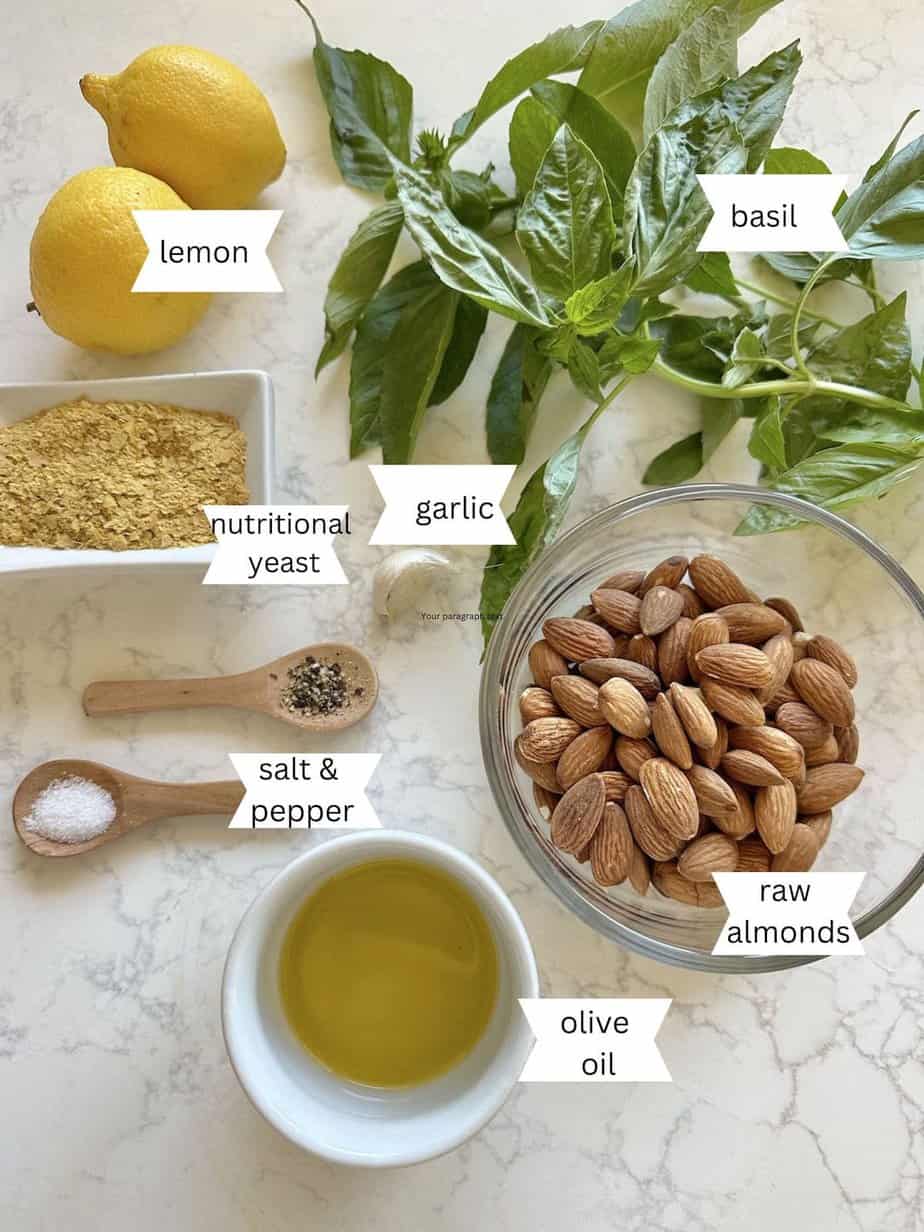 Easy Vegan Almond Pesto — Plant-Powered Livin'